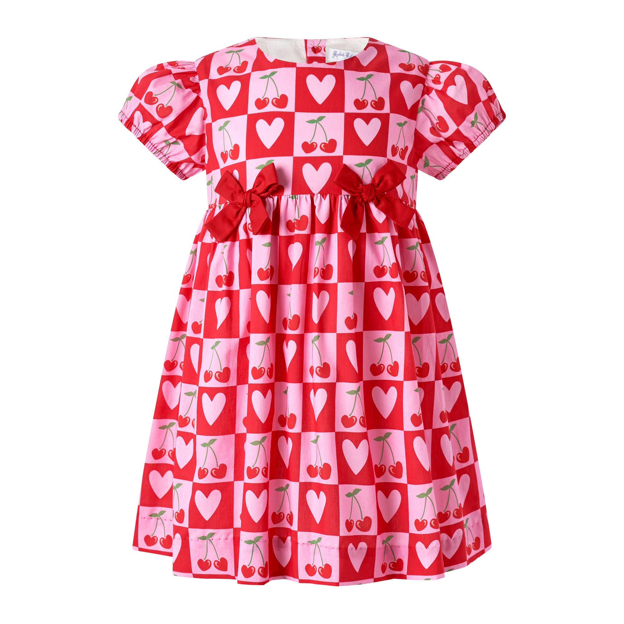 Rachel Riley Cherry Heart Bow Dress | Nordstrom