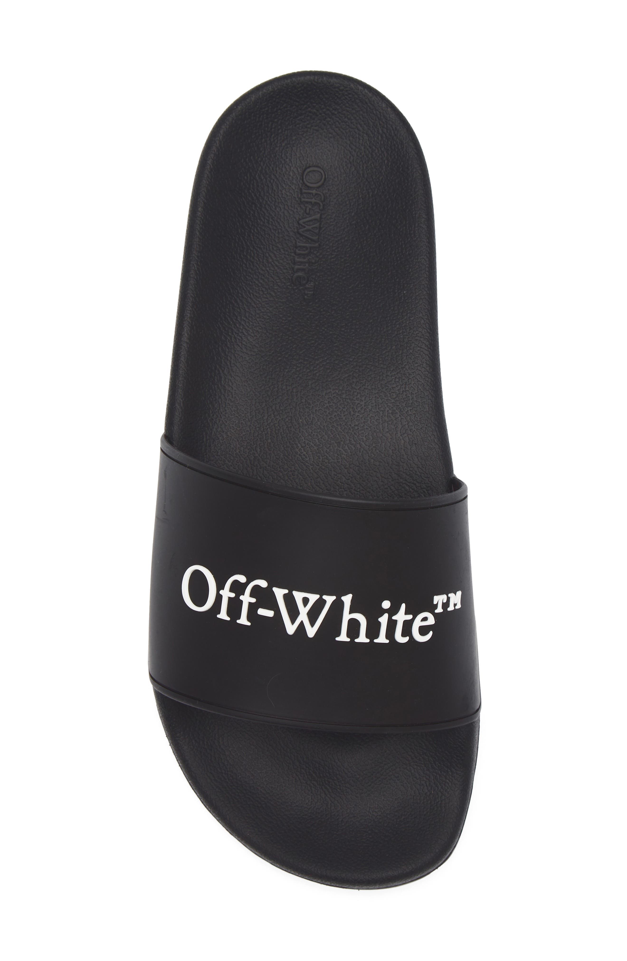 Off-White Bookish Logo Slide Sandal (Men) | Nordstromrack