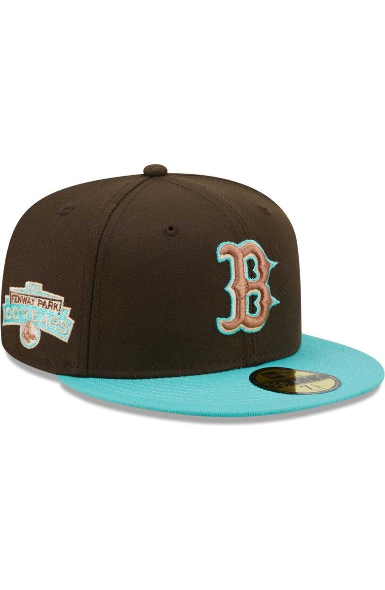 New Era Men's New Era Brown/Mint Boston Red Sox Walnut Mint 59FIFTY ...