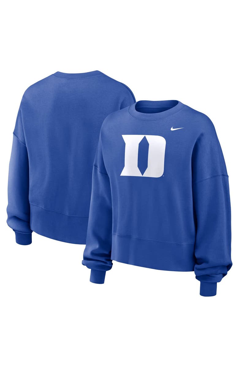 Nike Women's Nike Royal Duke Blue Devils Oversized Essential Pullover ...