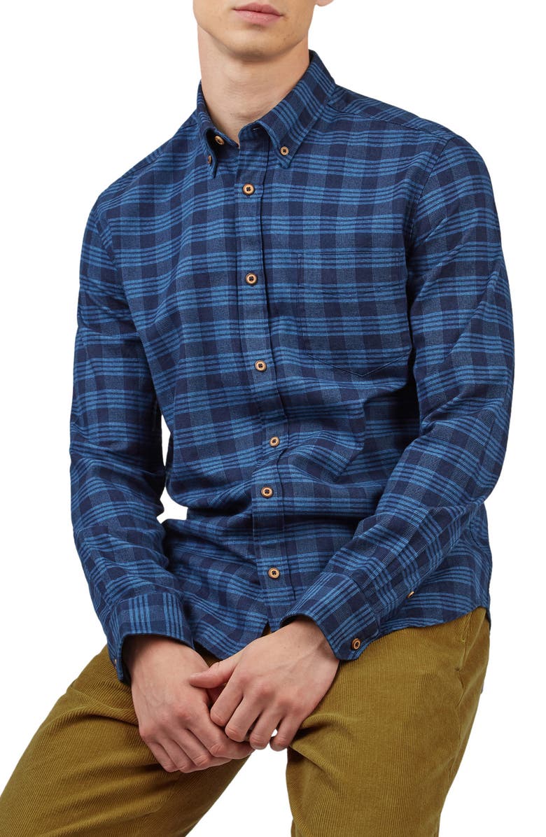 Ben Sherman Check Cotton Button-Down Shirt | Nordstromrack