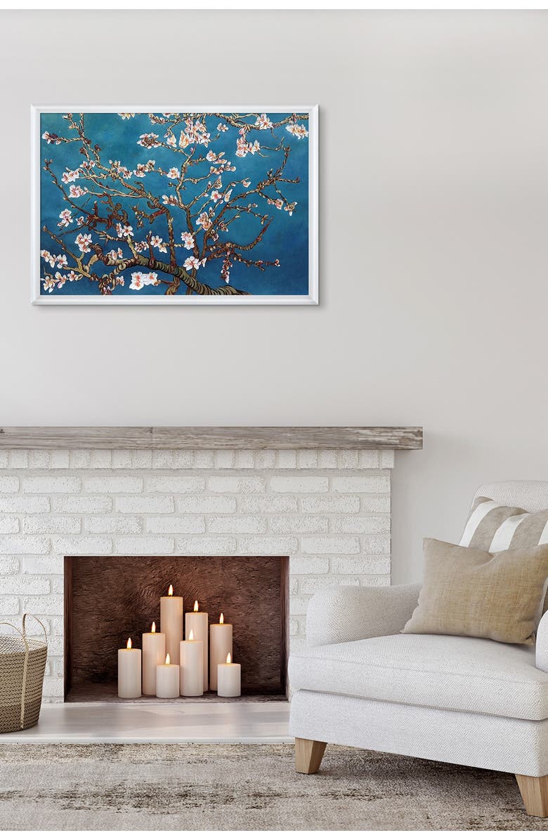 OVERSTOCK ART Branches Of An Almond Tree In Blossom Framed Oil ...
