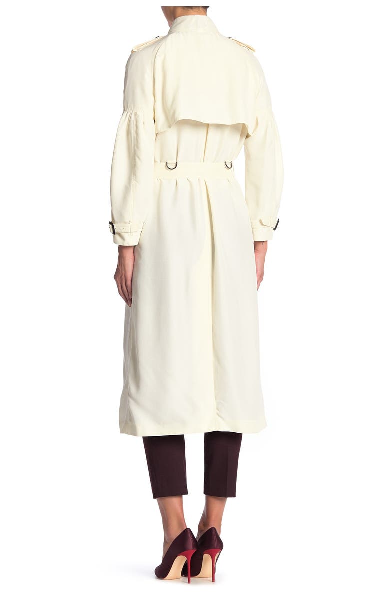Burberry Maythorne Blouson Sleeve Silk Trench Coat | Nordstromrack