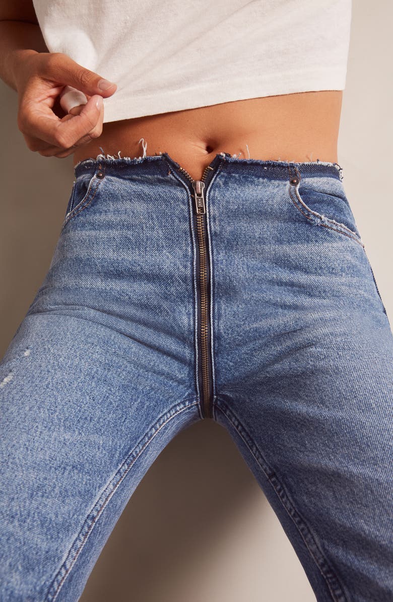 Reformation Zip Crop Straight Leg Jeans | Nordstromrack