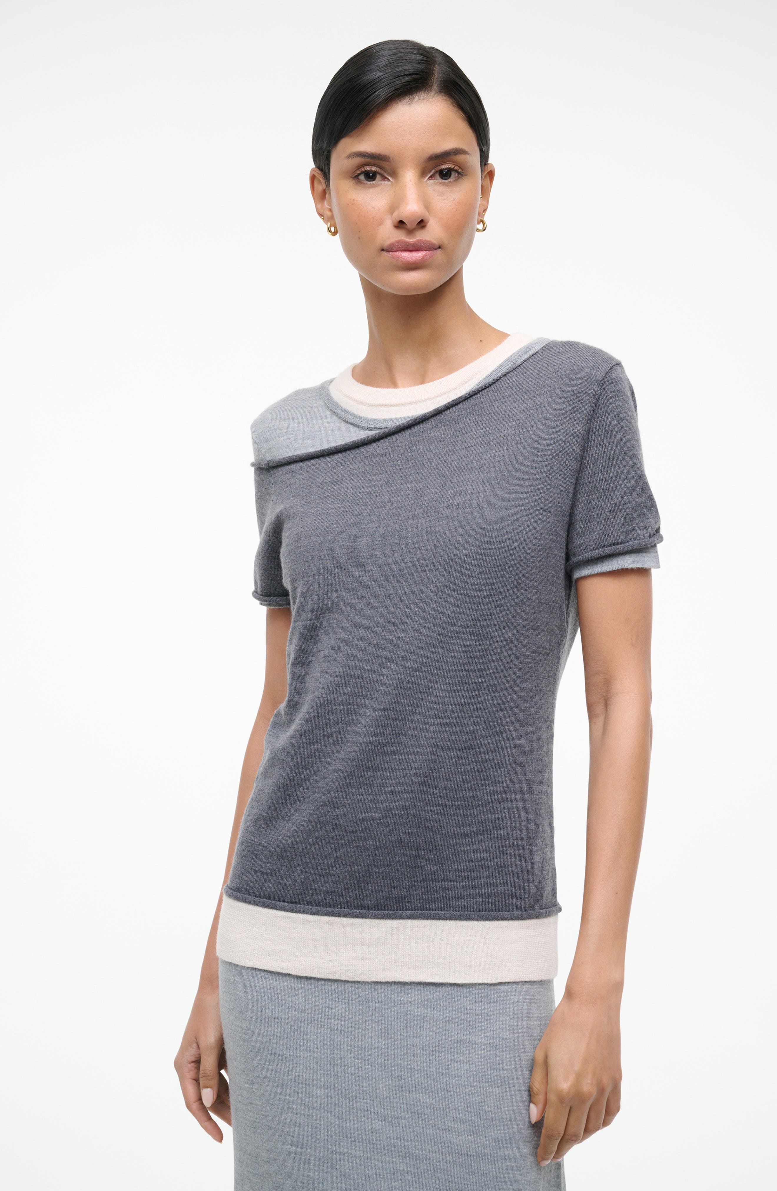 STAUD Lyric Layered Wool Blend Maxi Dress | Nordstrom