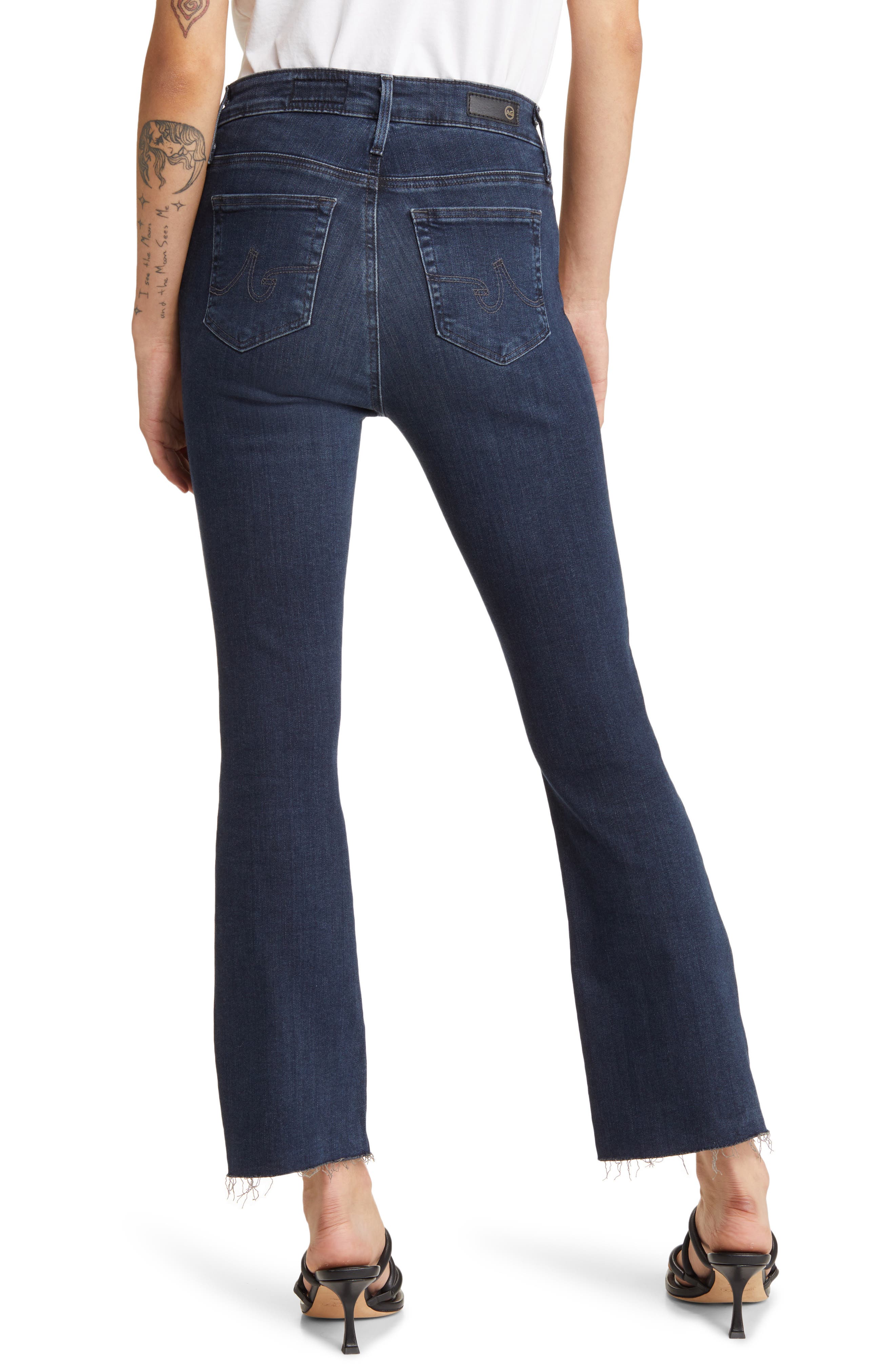 AG Farrah Raw Hem High Waist Crop Bootcut Jeans | Nordstromrack