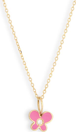 Bony Levy Icon 18K Gold Flower Pendant Necklace - 0.007 ctw | Nordstromrack