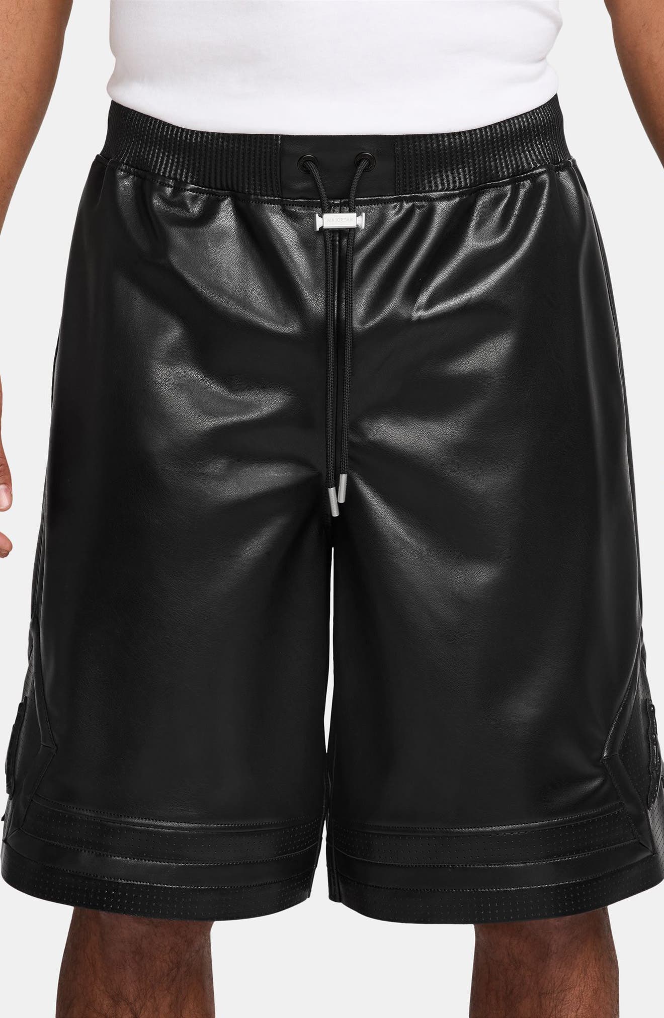 Jordan Air Jordan Faux Leather Diamond Shorts | Nordstrom