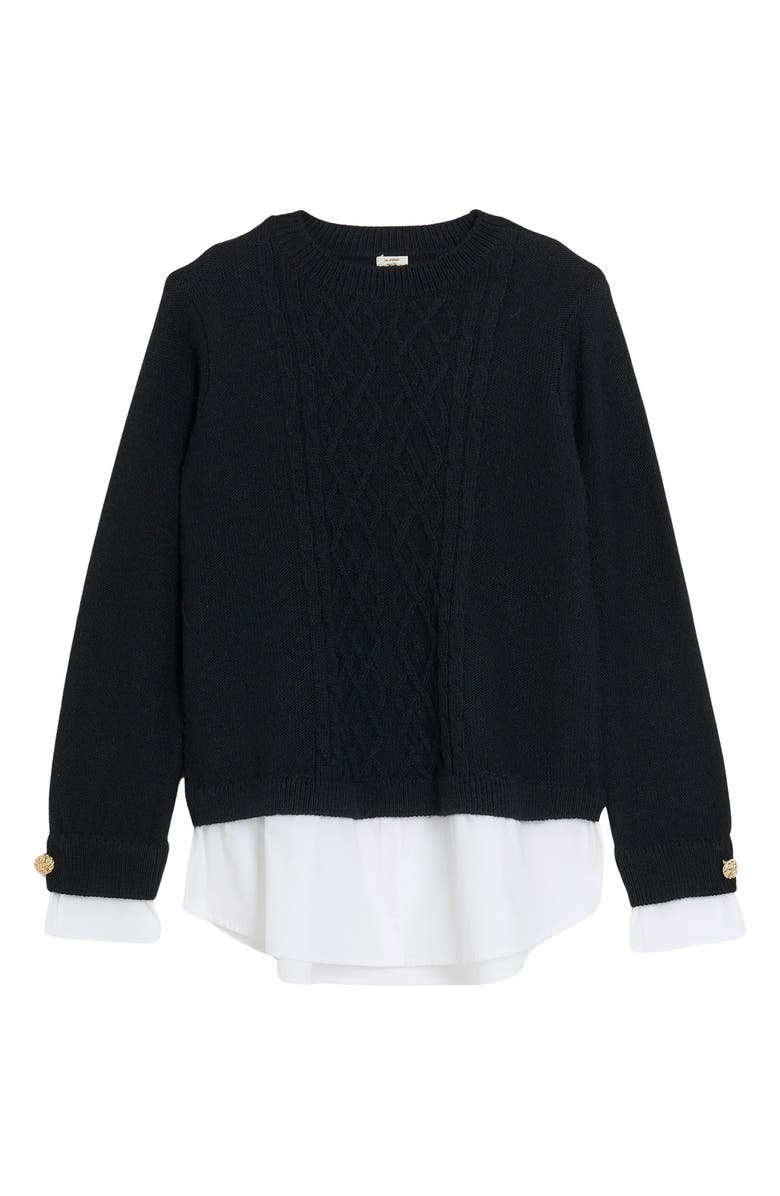 River Island Layered Look Cable Knit Sweater | Nordstrom