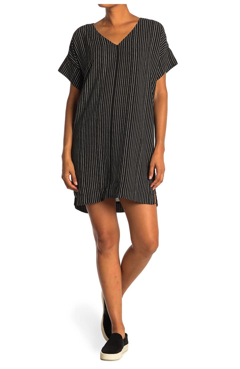 Madewell Novel Striped V-Neck Shift Dress | Nordstromrack
