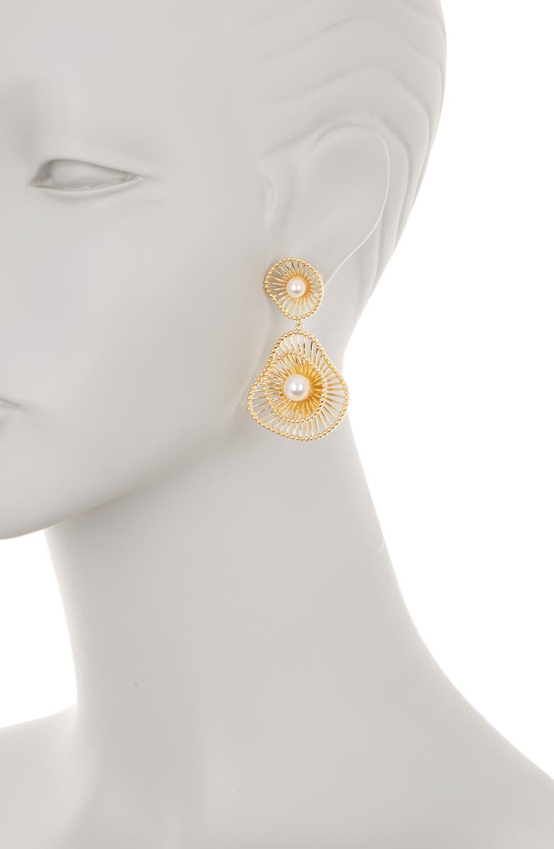 EYE CANDY LOS ANGELES Serenity Imitation Pearl Shell Drop Earrings ...