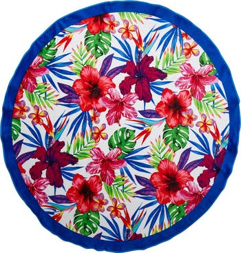 DOHLER Hibiscus Round Beach Towel - Multi | Nordstromrack