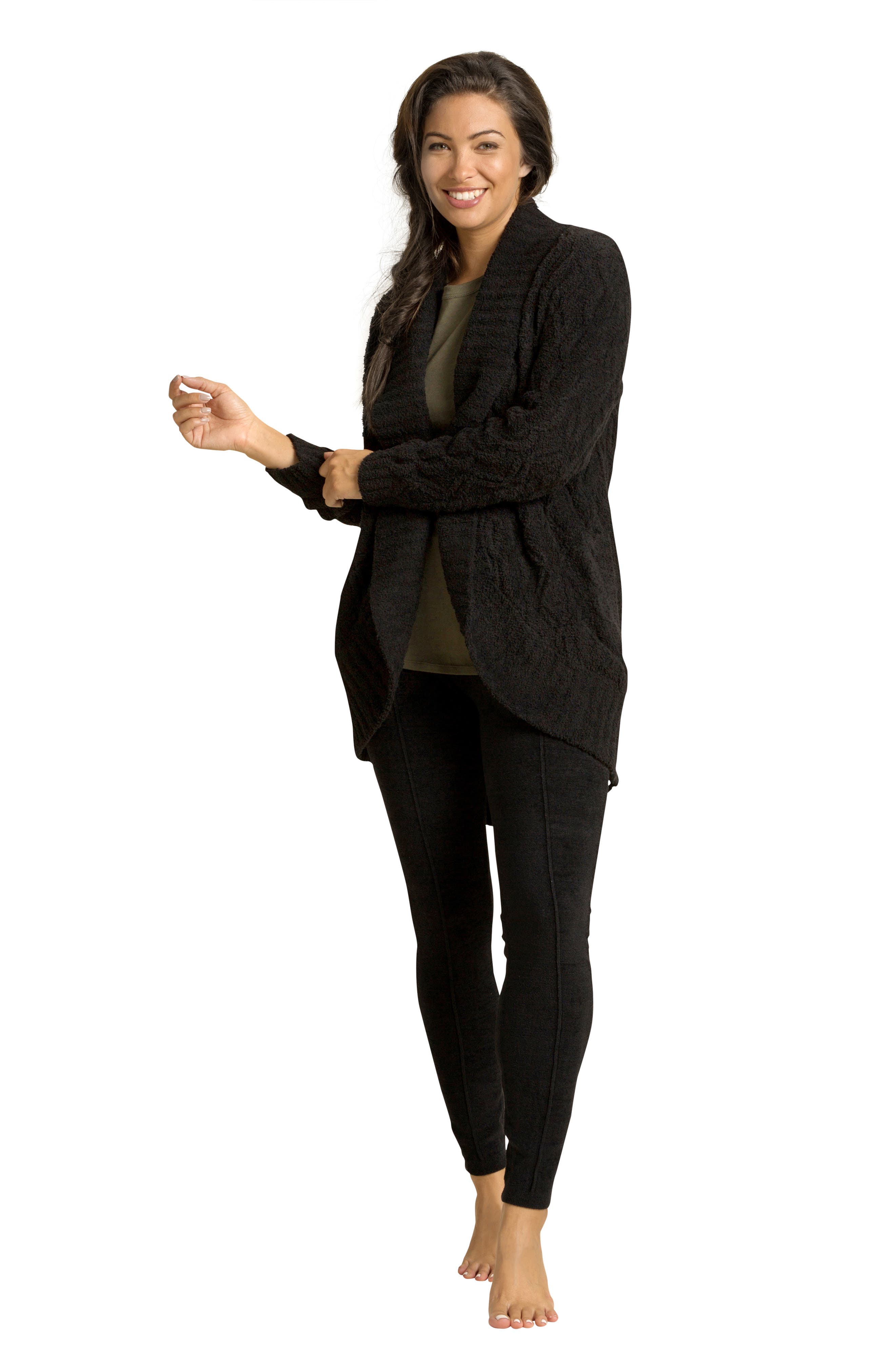 Barefoot Dreams® CozyChic™ Cable Knit Shawl Collar Cardigan | Nordstromrack