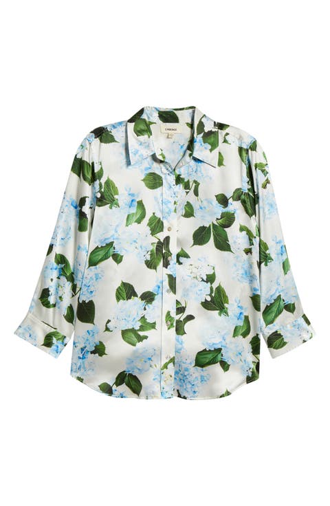 Women's 100% Silk Button Up Tops | Nordstrom