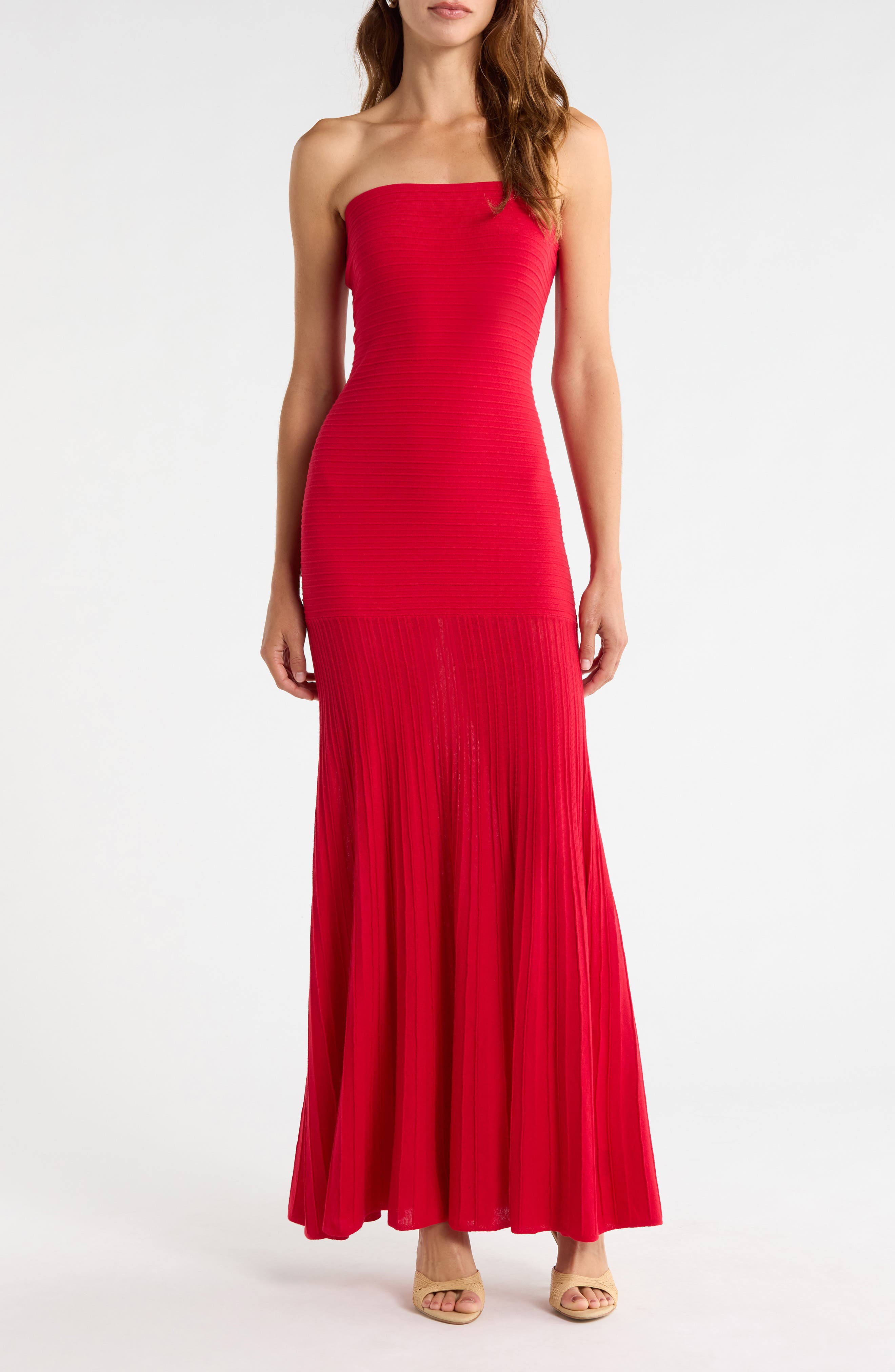 Line & Dot Arlo Strapless Stretch Cotton Tube Dress | Nordstrom
