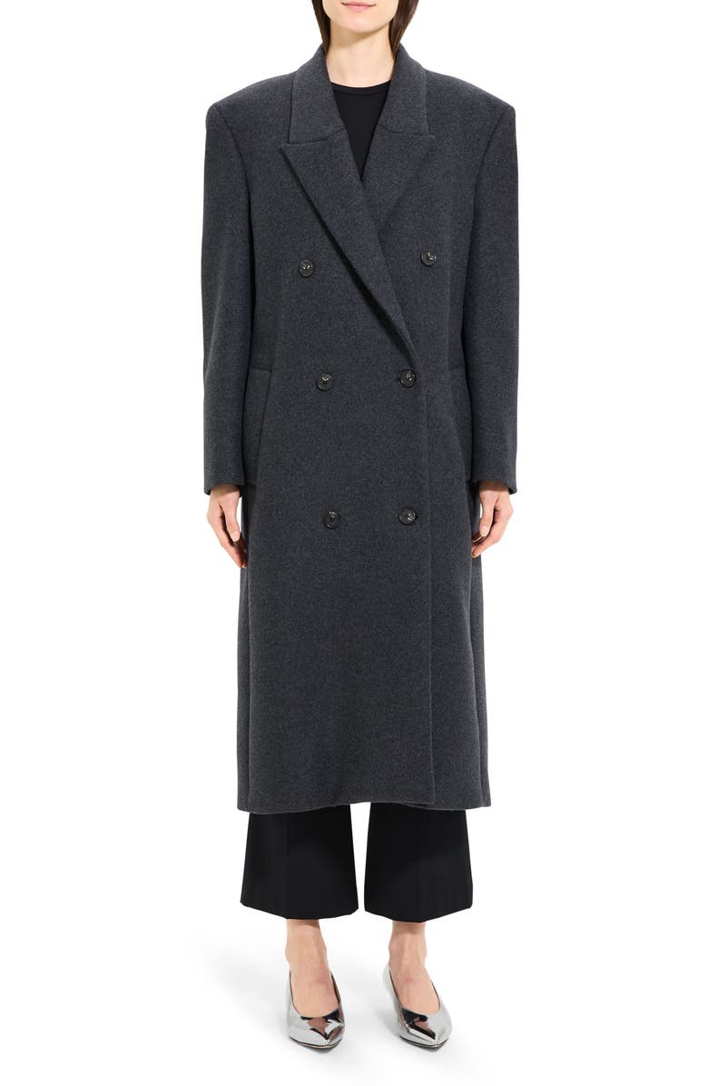 Theory Double Breasted Wool Coat | Nordstromrack