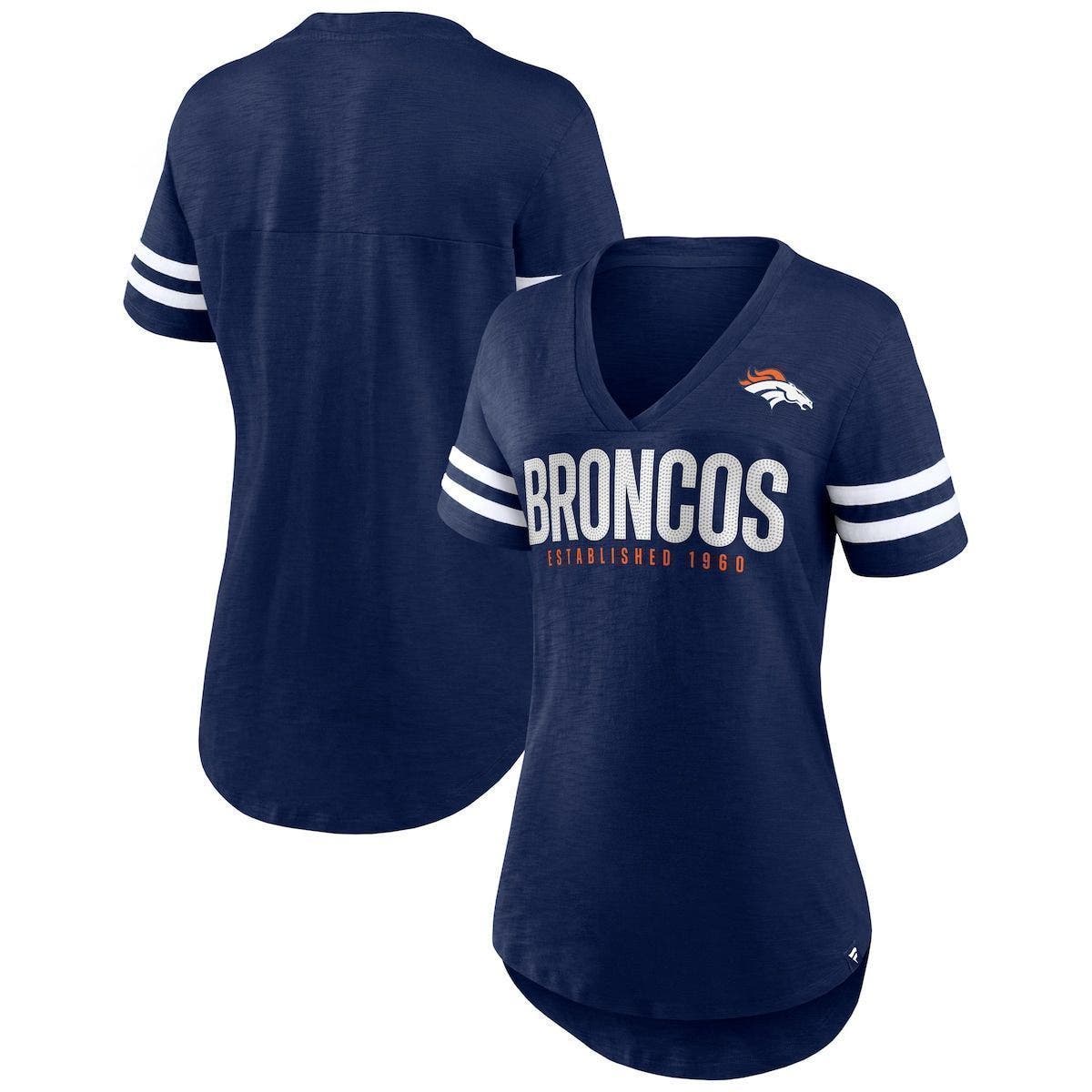 FANATICS Women's Fanatics Branded Navy Denver Broncos Speed Tested V ...