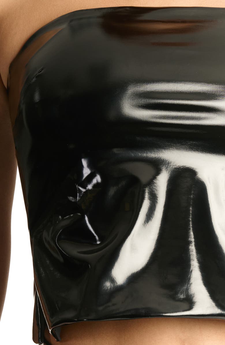 Naked Wardrobe Faux Leather Tube Top | Nordstromrack