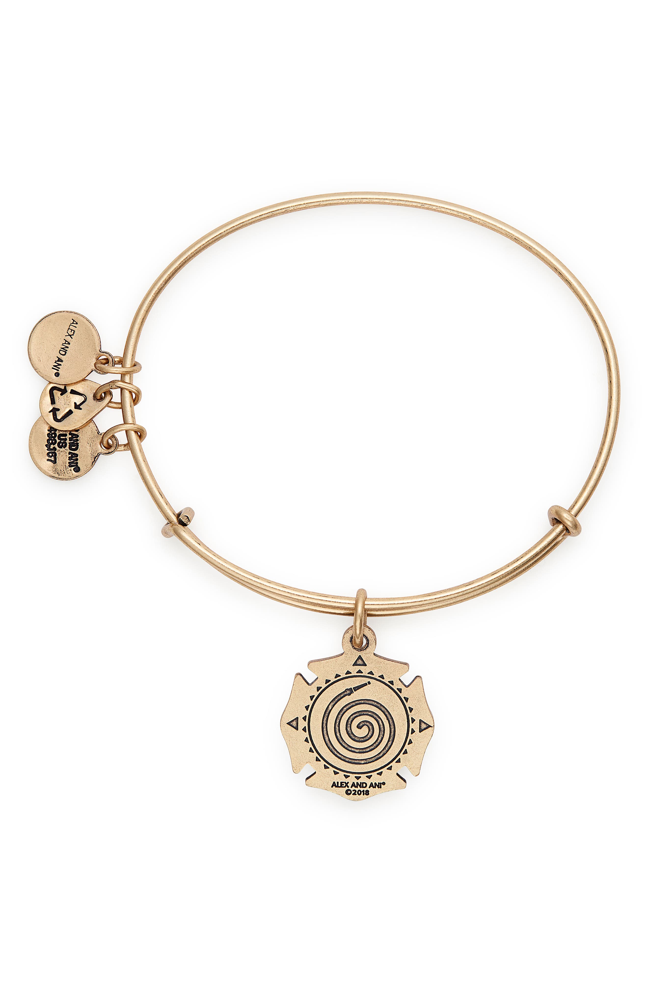 Alex and Ani Firefighter Emblem Adjustable Wire Bangle | Nordstrom