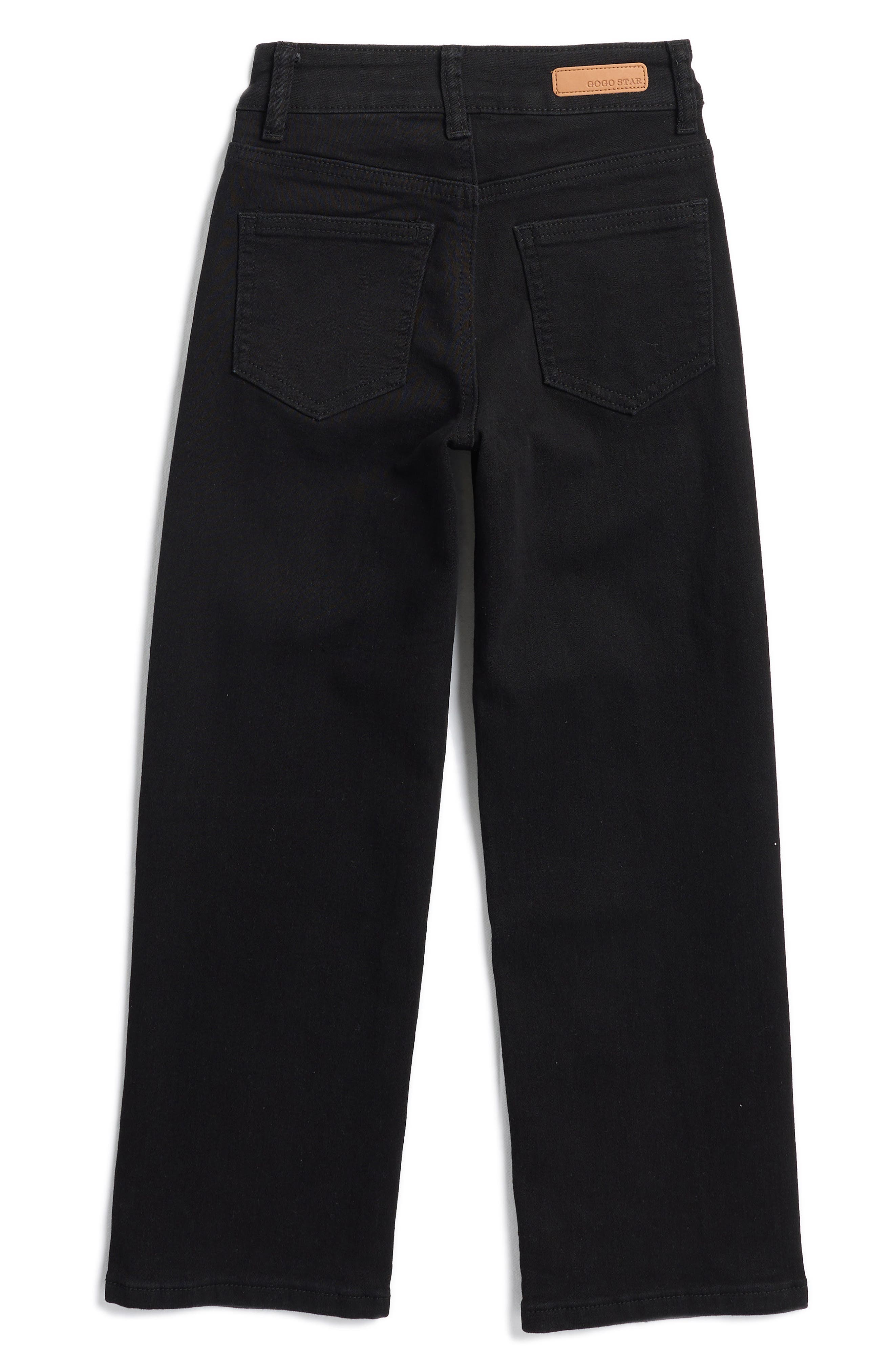 GOGO STAR Kids' Rhinestone Bow High Waist Jeans | Nordstromrack