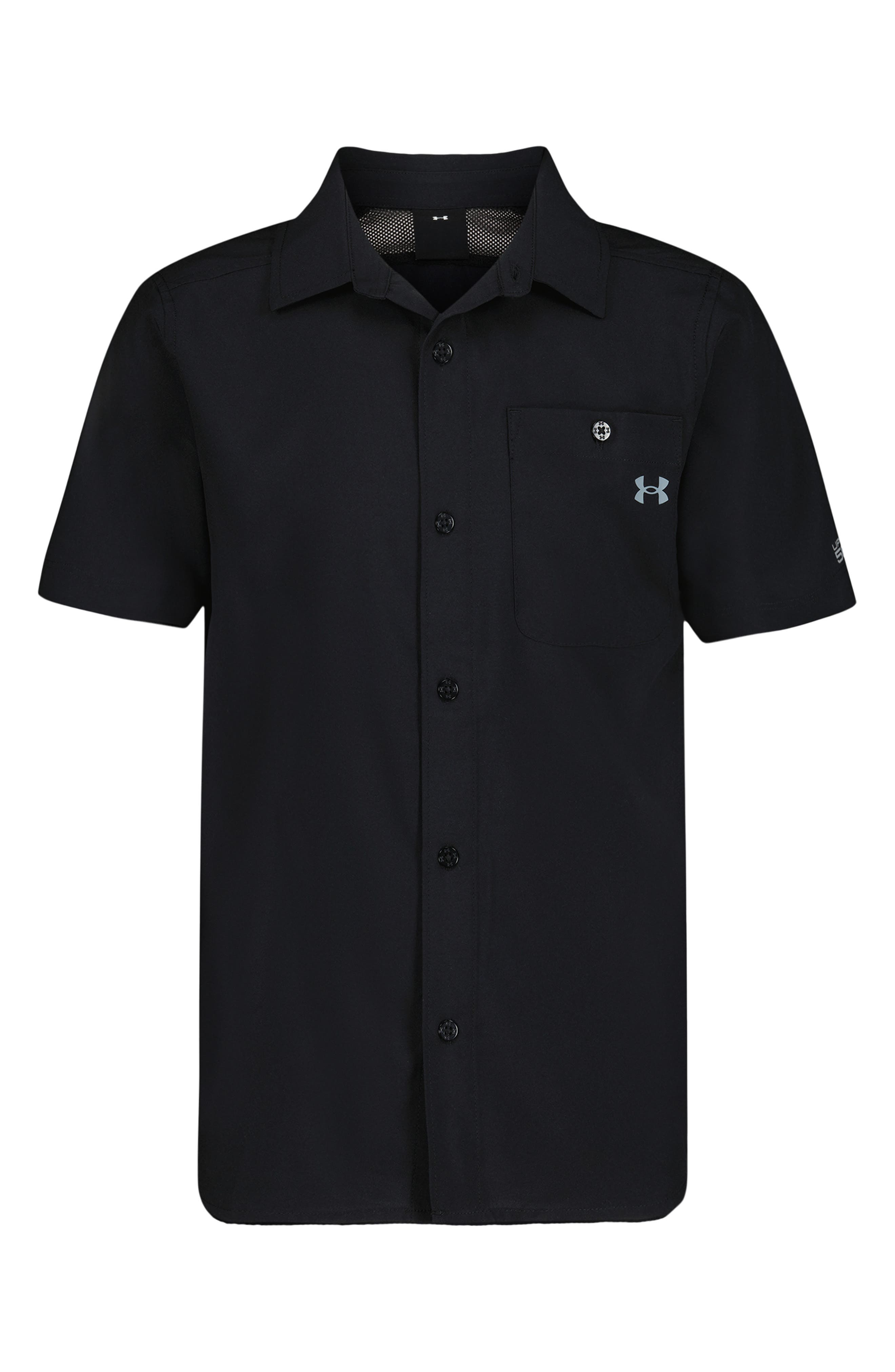 Under Armour Kids' Drift Tide Fish Short Sleeve Button-Up Shirt ...