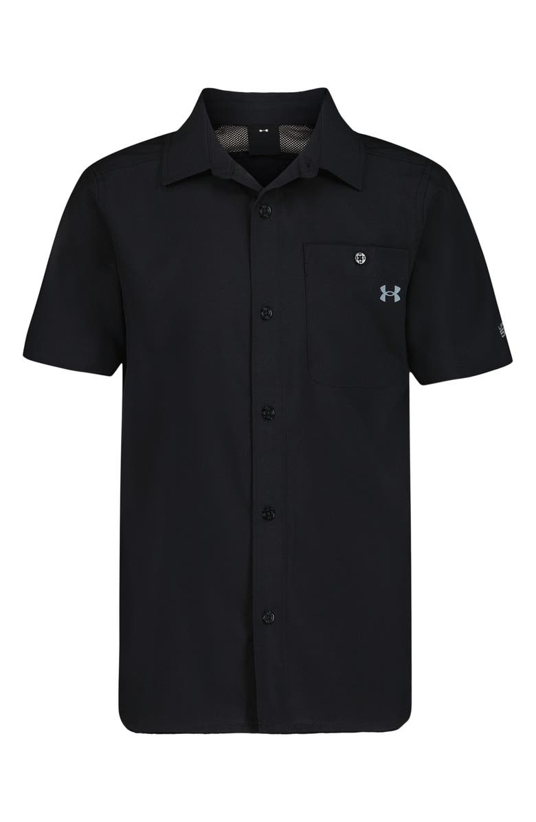 Under Armour Kids' Drift Tide Fish Short Sleeve Button-Up Shirt ...