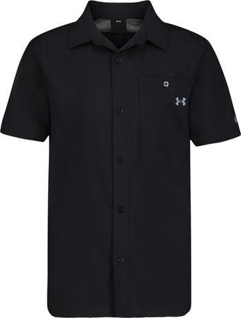 Under Armour Kids' Drift Tide Fish Short Sleeve Button-Up Shirt ...