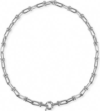 GABI RIELLE Sterling Silver Front Clasp Chain Necklace | Nordstromrack