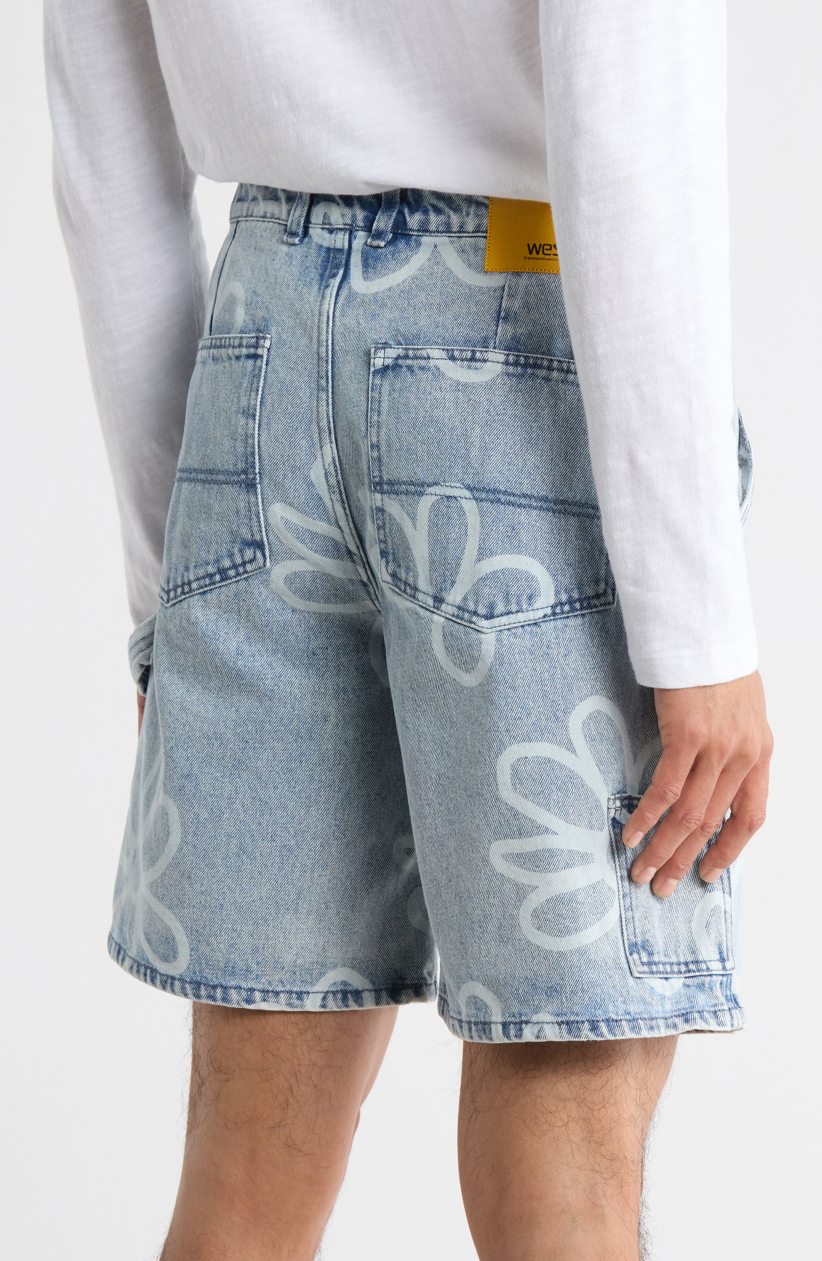 WeSC Daisy Denim Carpenter Shorts | Nordstromrack