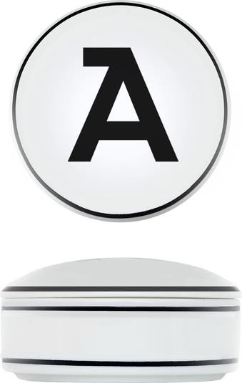 McLaughlin Glazeware Porcelain Monogram Keepsake Box | Nordstrom