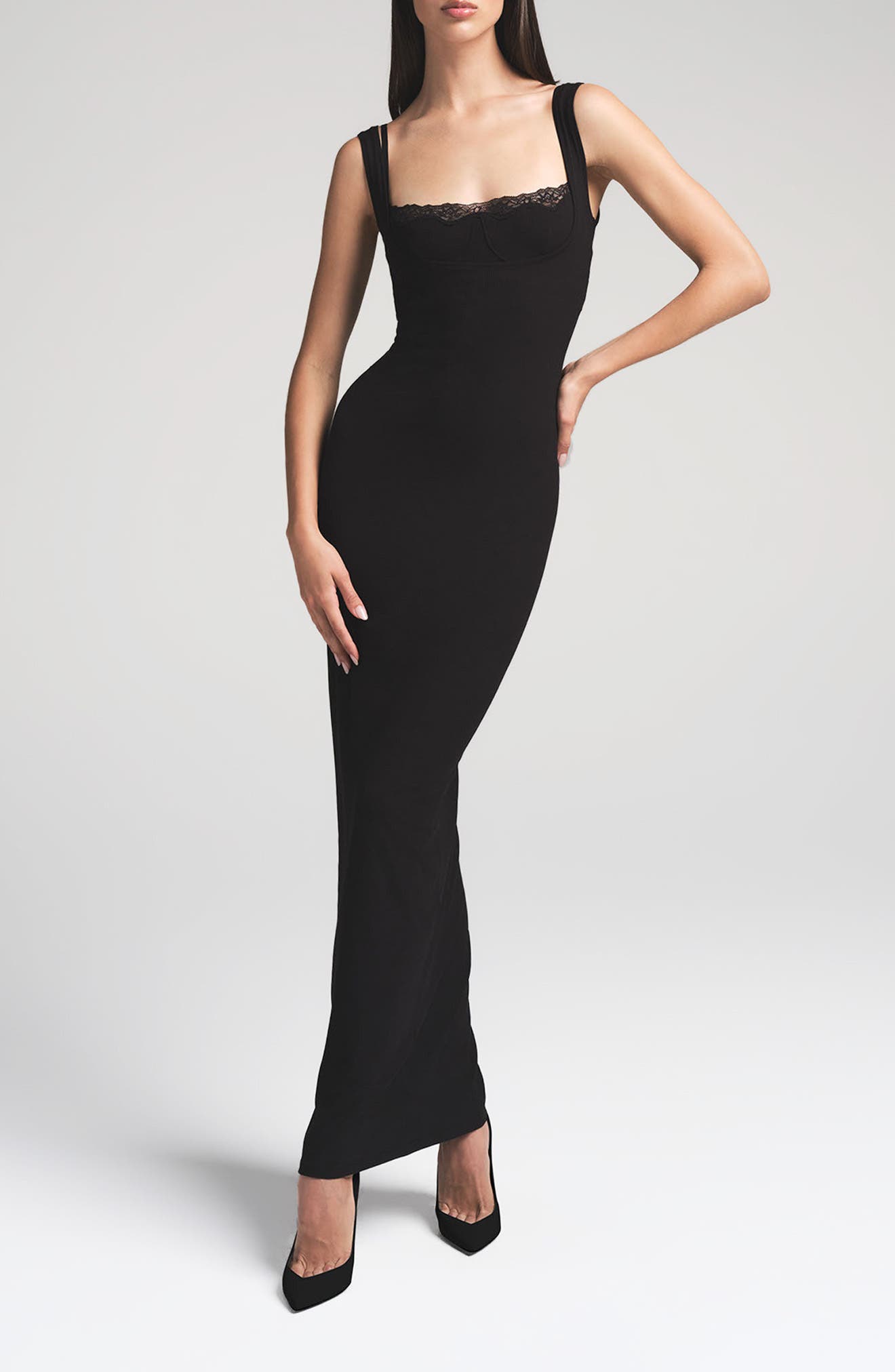 SKIMS Soft Lounge Lace Tank Dress | Nordstromrack