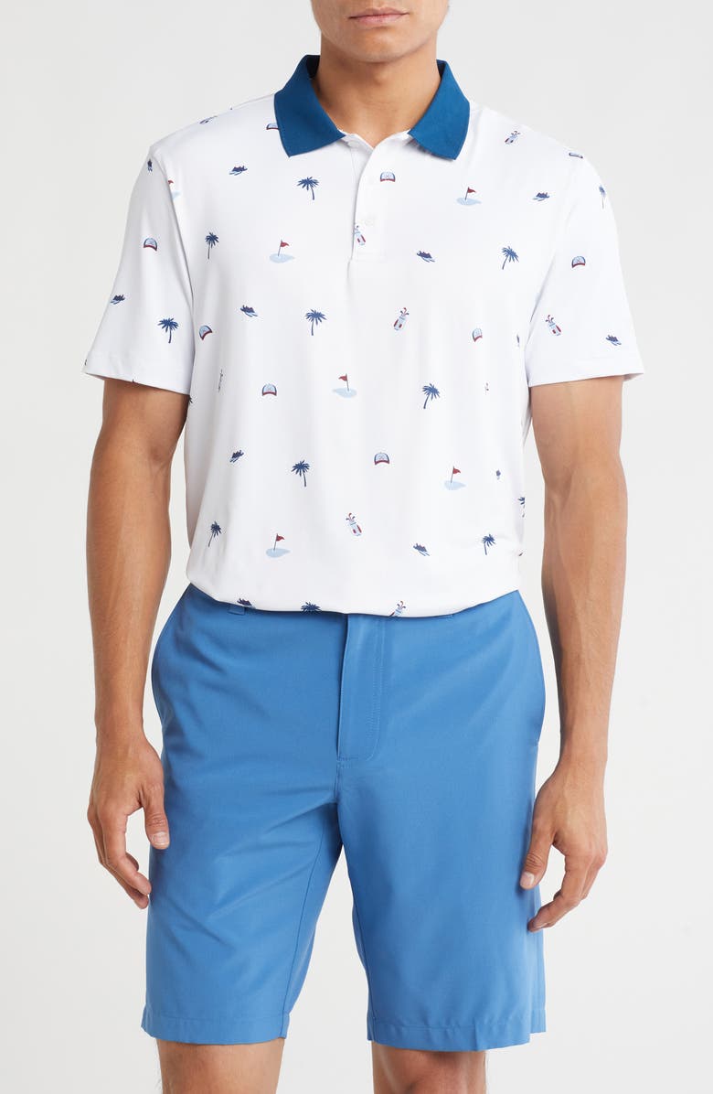 Kenneth Cole Print Golf Polo | Nordstromrack