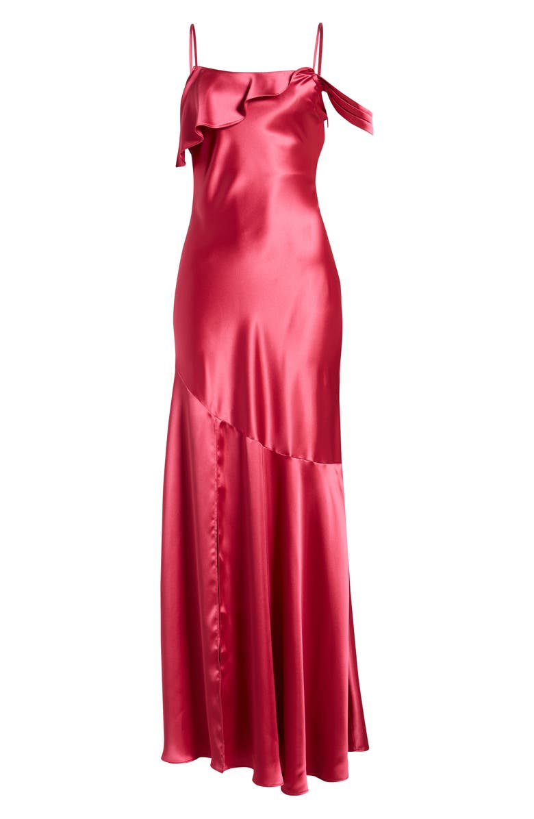 Lulus Enchanting Aesthetic Tiered Satin Gown | Nordstromrack