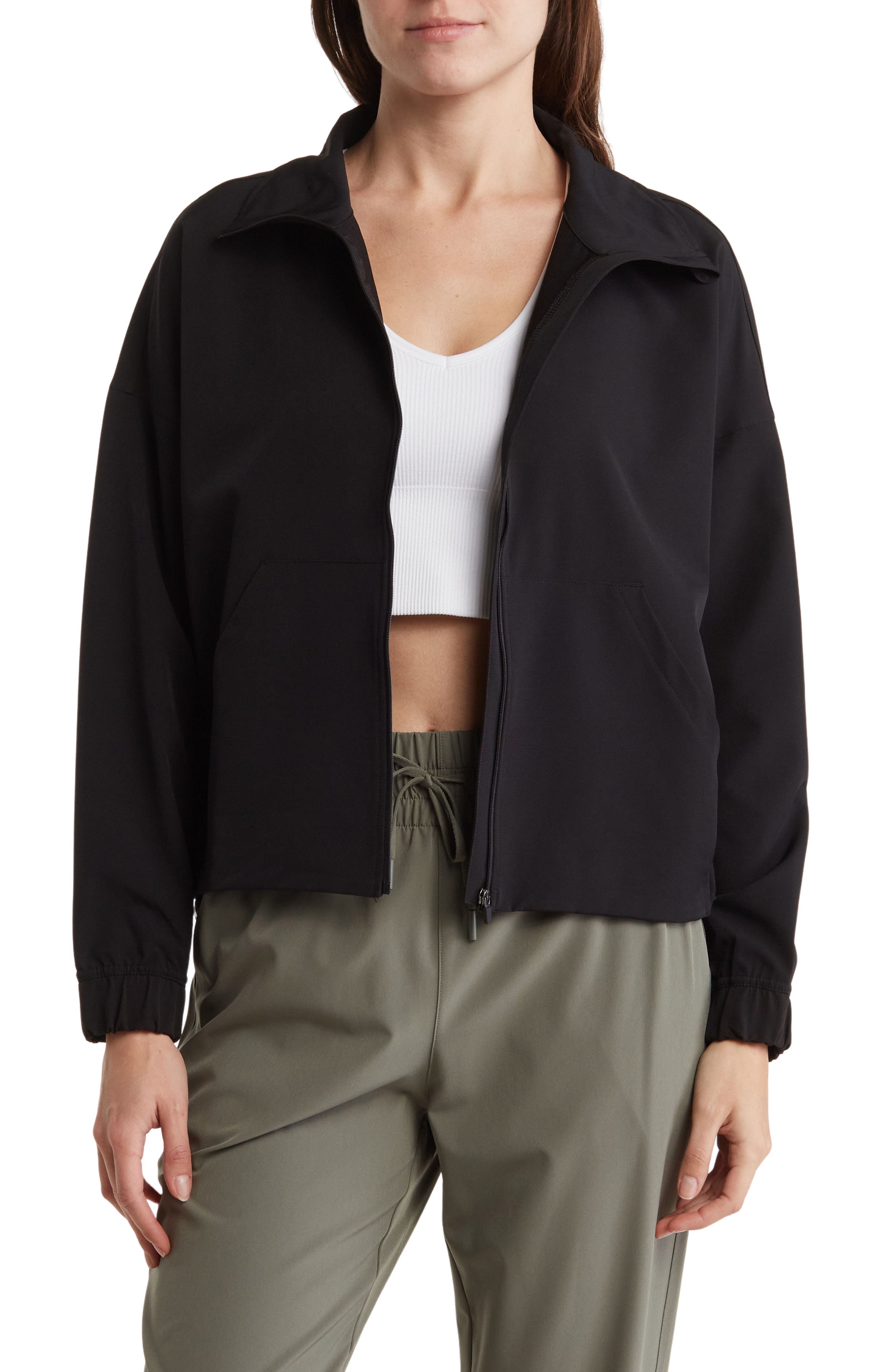 90 DEGREE BY REFLEX Cloud Plush Zip Front Jacket | Nordstromrack