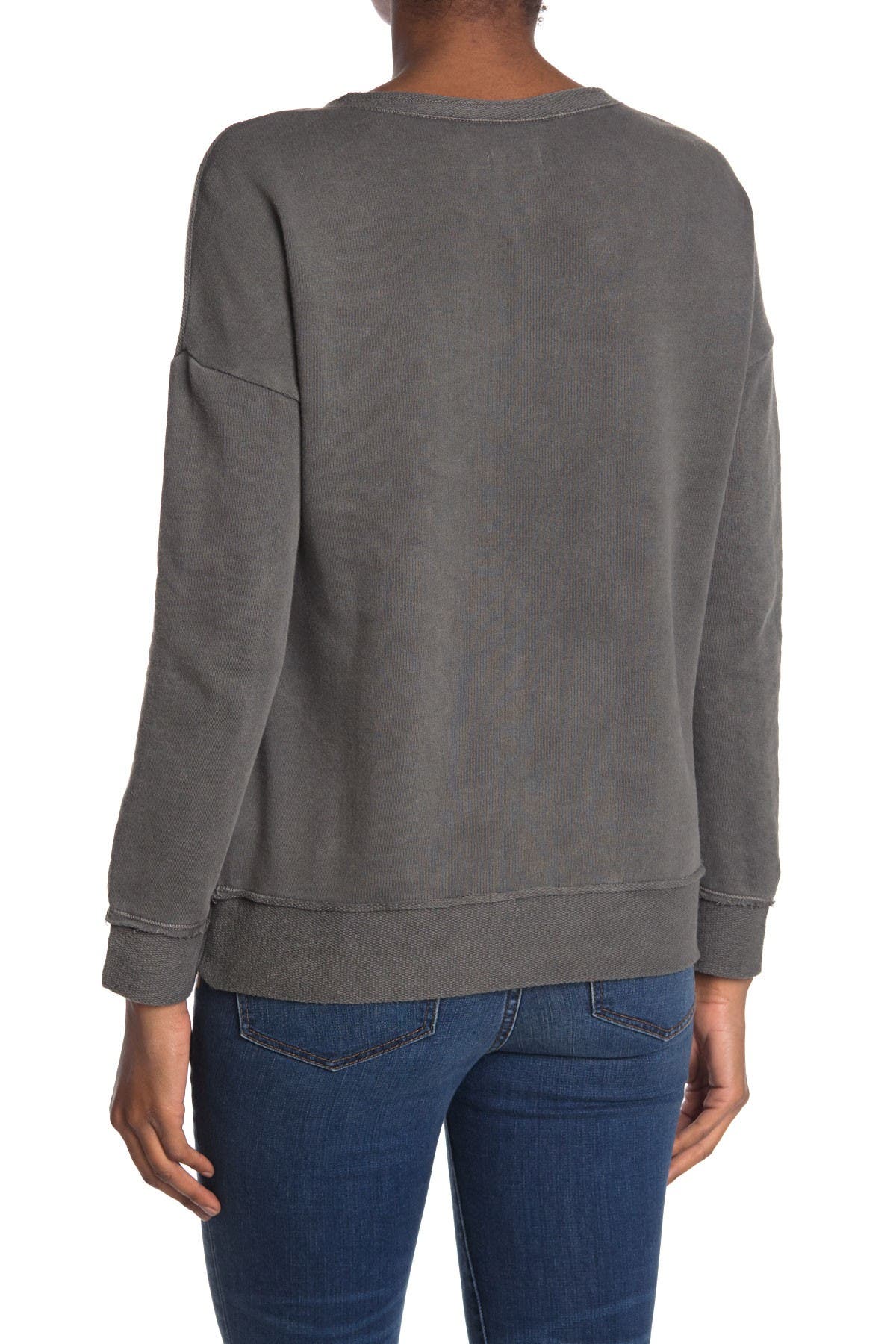 Susina® Split Neck Knit Sweatshirt | Nordstromrack