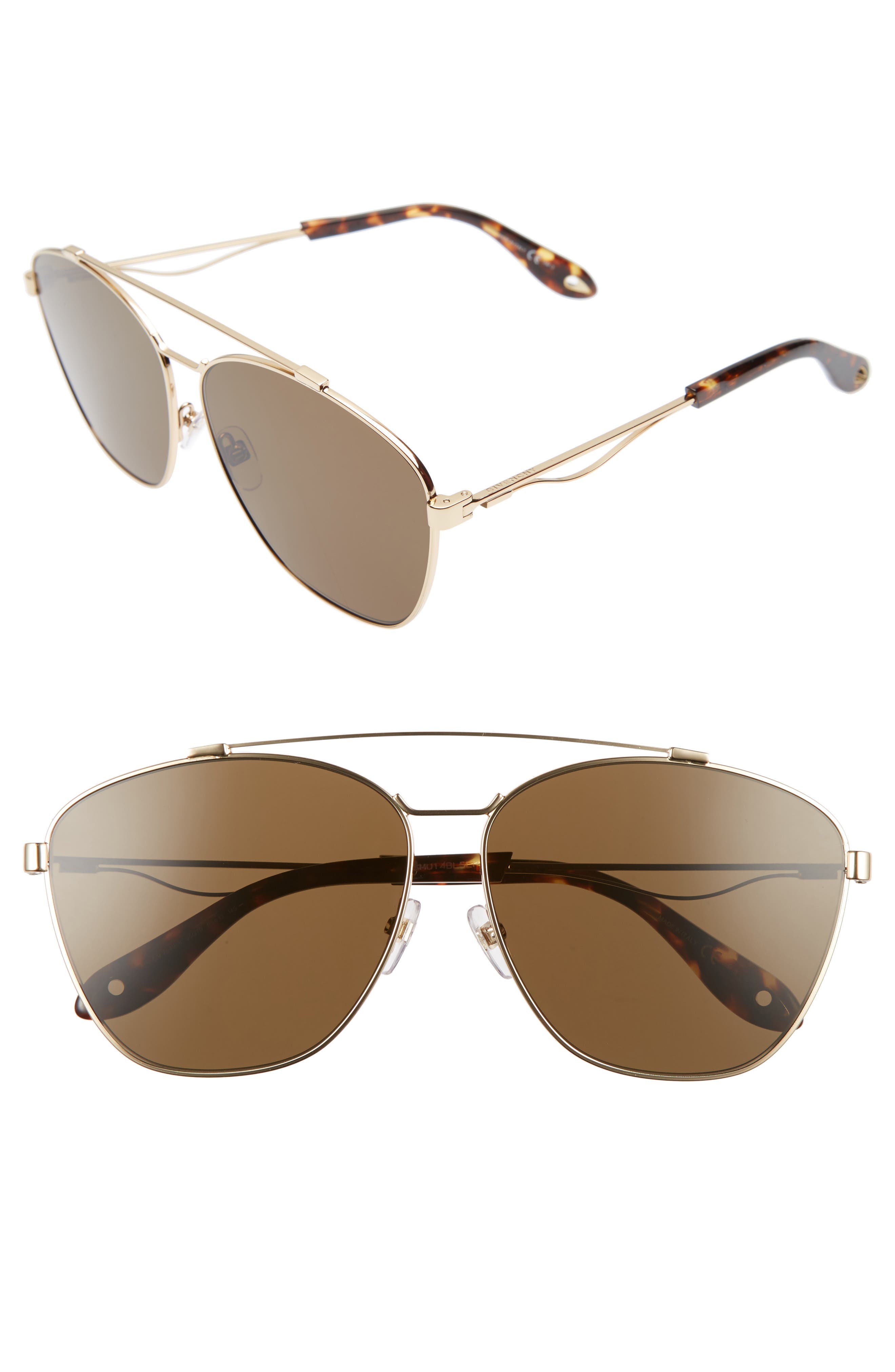 Givenchy 65mm Round Aviator Sunglasses | Nordstromrack