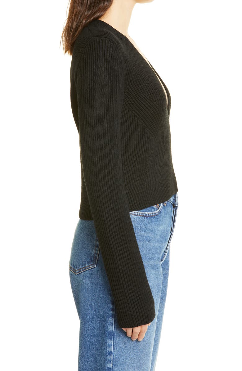 GAUGE81 Kold Rib Plunge Neck Merino Wool Sweater | Nordstromrack