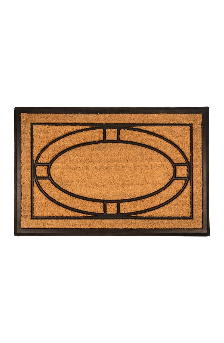 ENTRYWAYS Ellipse Recycled Rubber & Coir Doormat | Nordstromrack