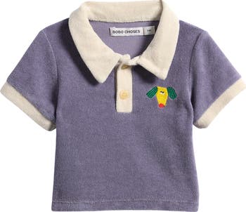 Bobo Choses Happy Dog Terry Cloth Polo Top | Nordstrom
