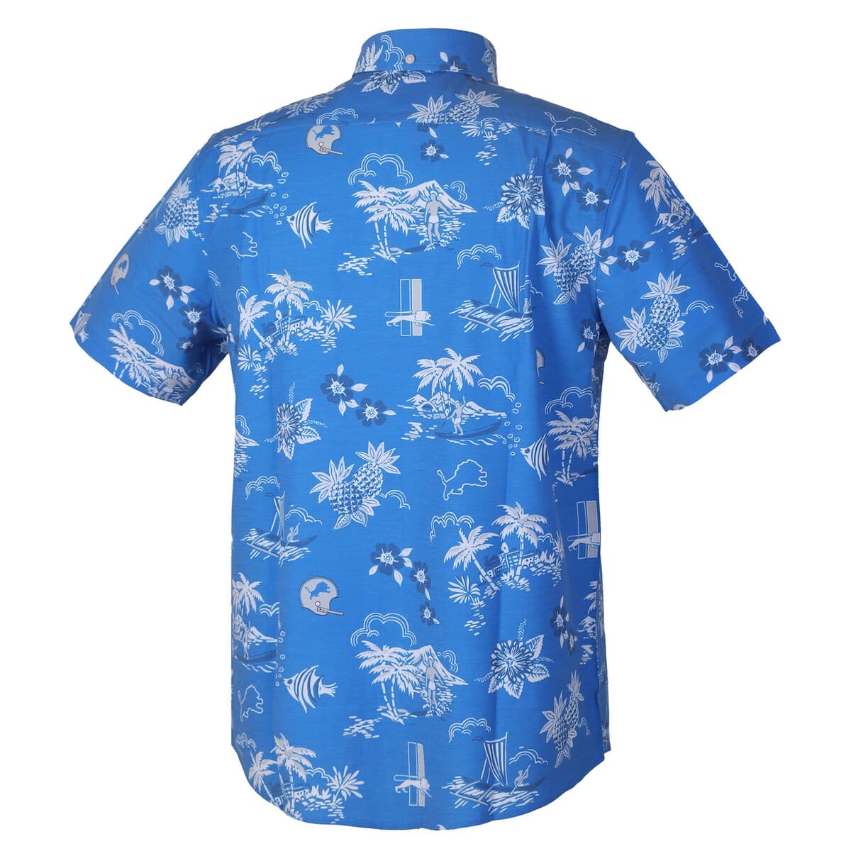 Reyn Spooner Men's Reyn Spooner Blue Detroit Lions Throwback Kekai ...