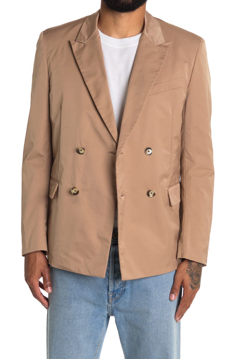 Valentino Camel Notch Collar Two Button Jacket | Nordstromrack
