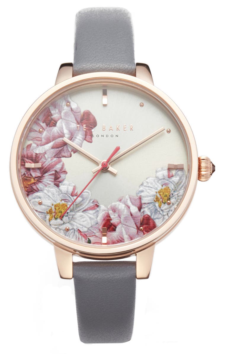 Ted Baker London Kate Leather Strap Watch, 36mm | Nordstromrack