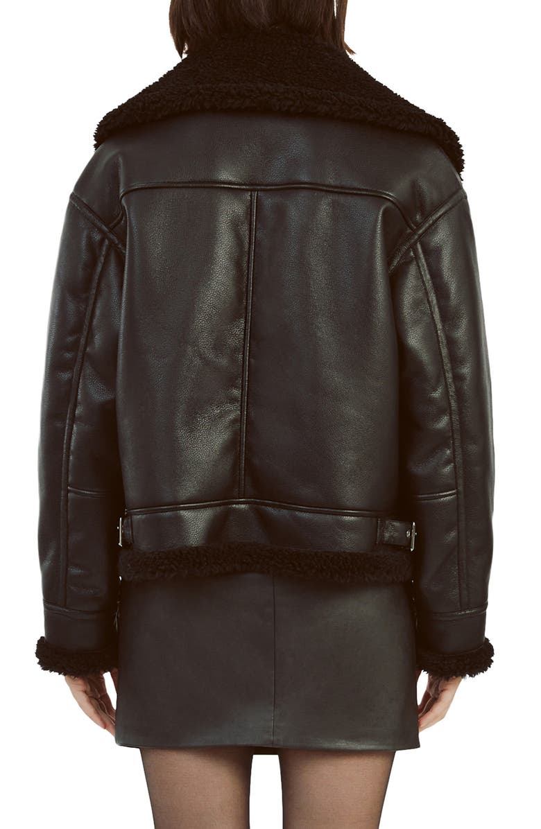 Bardot Dasha Faux Shearling & Faux Leahter Jacket | Nordstromrack