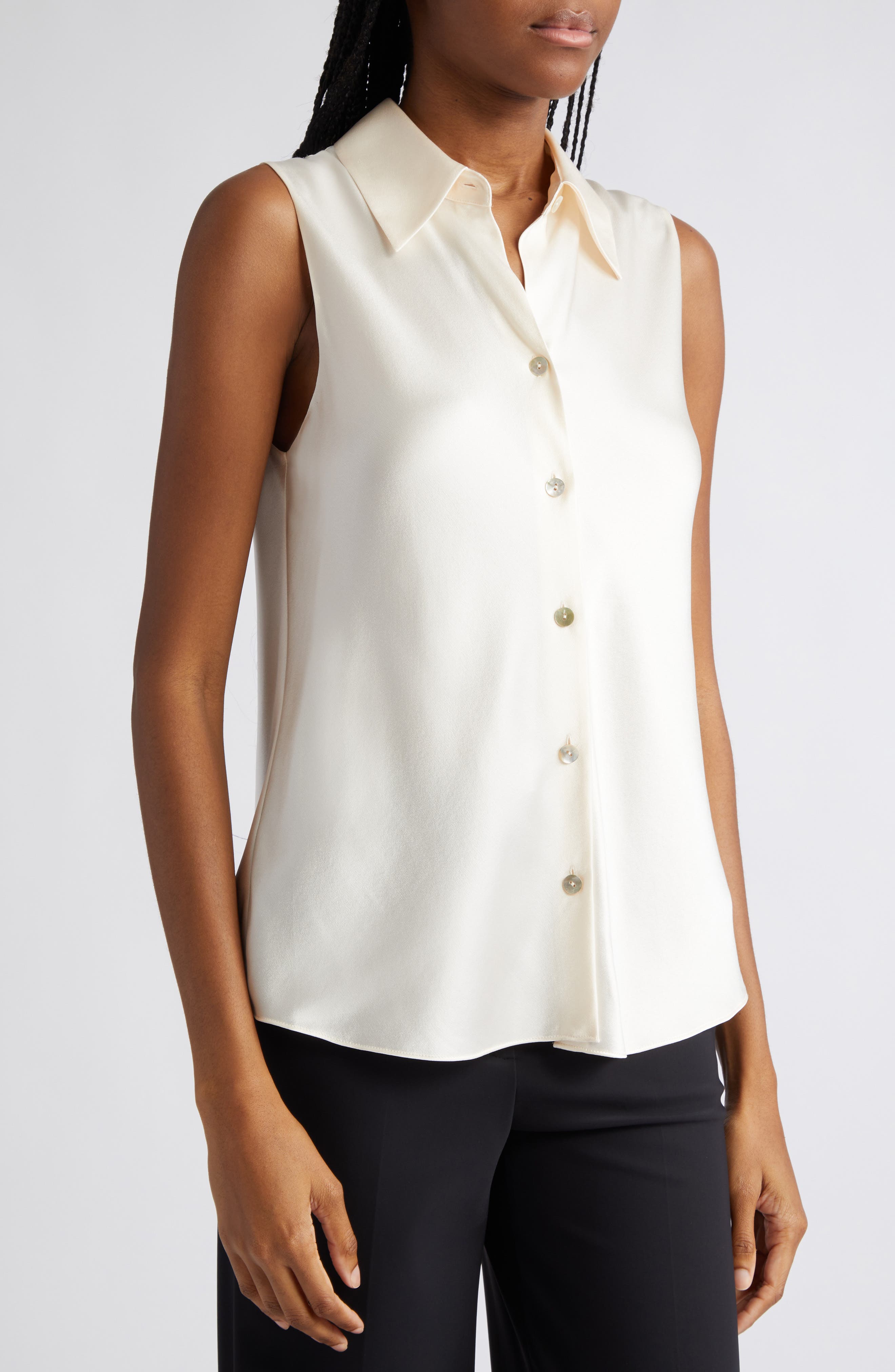 Vince Silk Button-Up Blouse | Nordstromrack