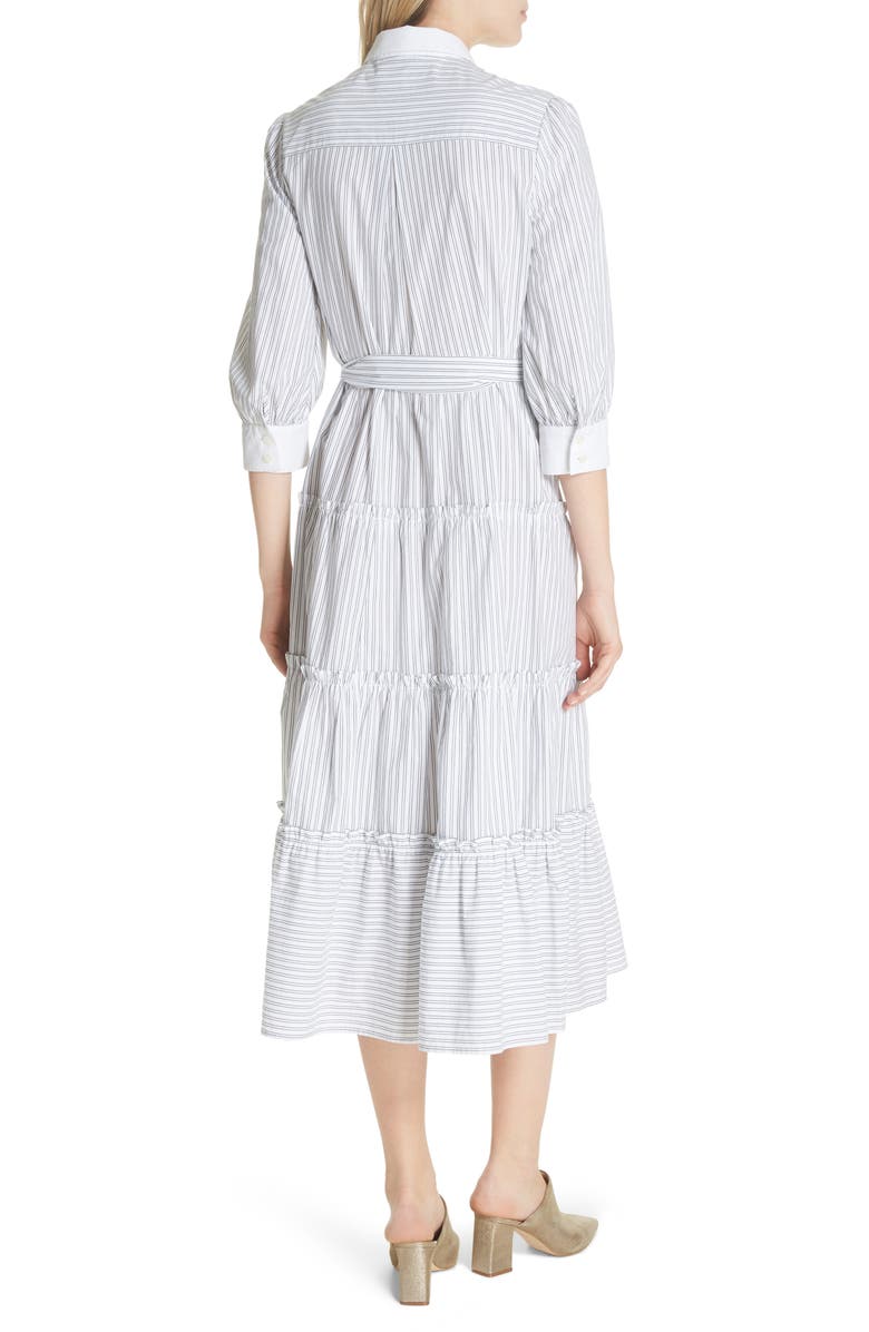 Kate Spade New York embroidered ruffle trim shirtdress | Nordstrom