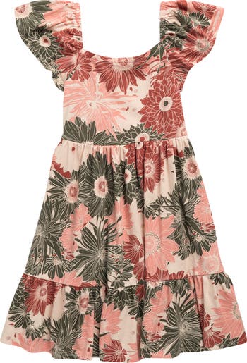 Melrose and Market Kids' Cap Sleeve Tiered Dress | Nordstromrack
