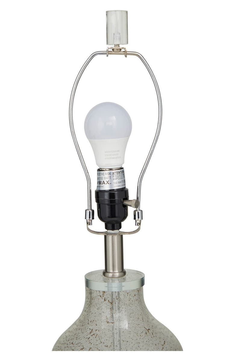 GINGER BIRCH STUDIO Gray Glass Table Lamp with Drum Shade | Nordstromrack