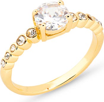 Covet Round Crystal Engagement Ring | Nordstromrack