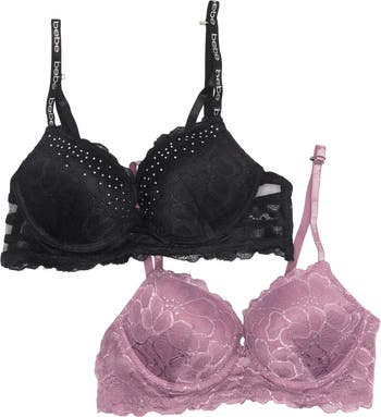 bebe Lace Push-Up Underwire Bra (B-D Cups) - Pack of 2 | Nordstromrack