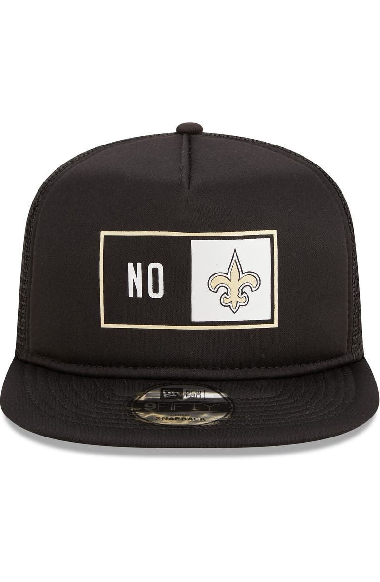 New Era Men's New Era Black New Orleans Saints Balanced Trucker 9FIFTY ...